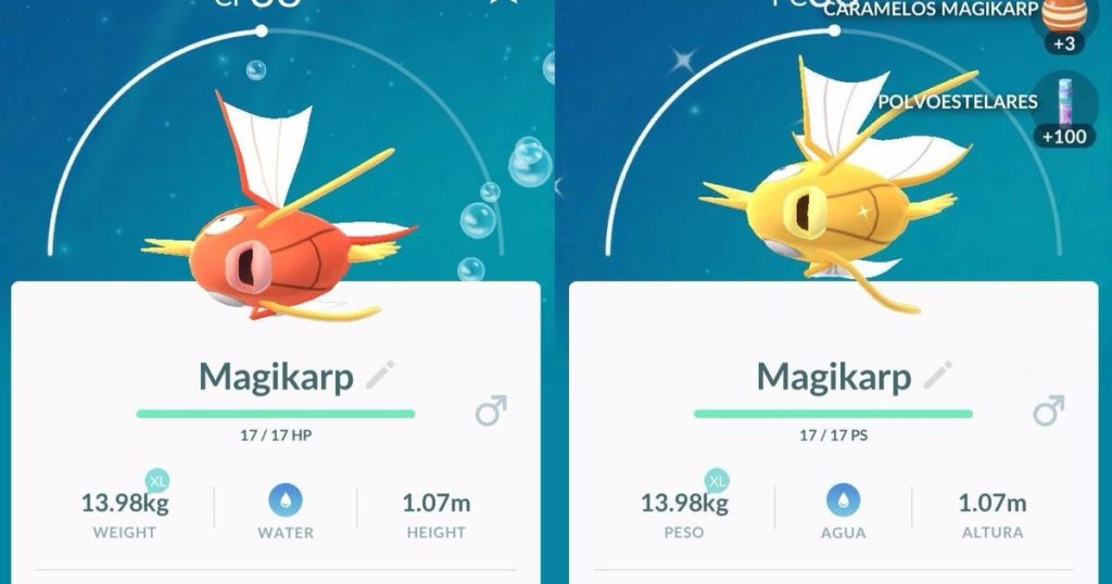 Pokémon Go Shinies – how to catch Shiny Magikarp, Red Gyarados, and ...