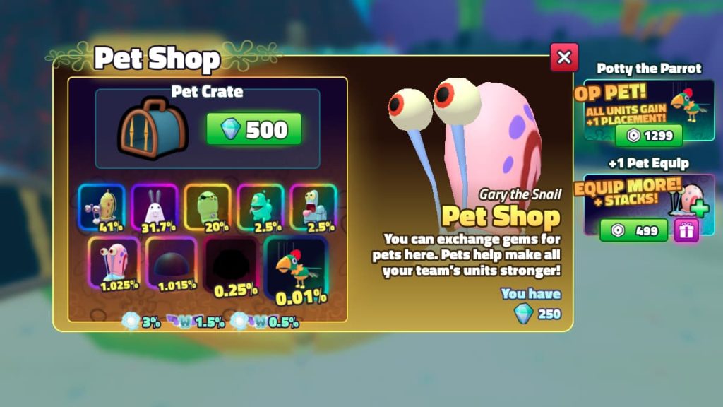 SpongeBob Tower Defense Guide to Top Pets, Acquiring Pet Crates, and ...